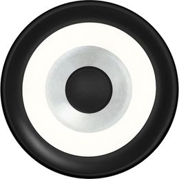 HELL h&ouml;llisch gutes Licht LED Wandleuchte &raquo;SPEAKER&laquo; LED-Modul 1 Stk. Warmwei&szlig; dimmbar &uuml;ber Wanddimmer schwarz-wei&szlig; 1, &Oslash; 20cm H: 5,5cm, 1 Stk.