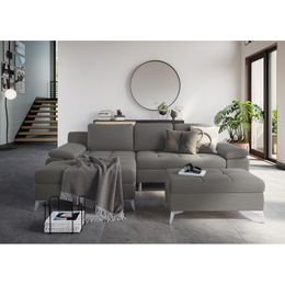 Sit & More sit&more Stauraumhocker &raquo;Latigo&laquo; inklusive Stauraum braun B/H/T: 98cm x 44cm x 68cm, Luxus-Microfaser,mit Stauraum