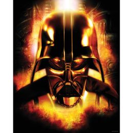 Komar Bild &raquo;Star Wars Classic Vader Head&laquo; Star Wars 1 Stk. tlg. Wandbild zur Dekoration im Kinderzimmer - ohne Rahmen bunt Holz, Papier B/H/T: 40cm x 50cm, 