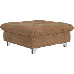 COTTA Hocker &raquo;Gemini, B: 108 cm&laquo; mit Metallf&uuml;&szlig;e braun Struktur weich