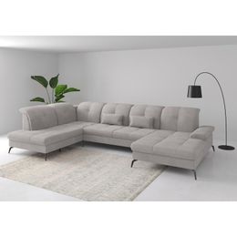 Sit & More sit&more Wohnlandschaft &raquo;Amica, U-Form, inkl. Sitztiefenverstellung und Armteilverstellung&laquo; wahlweise mit Kopfteilverstellung, Schlaffunktion und 