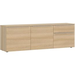 Tom Tailor HOME Sideboard Lowboard, Breite 165 cm,3 T&uuml;ren,1 Schublade, viel Stauraum beige Holzwerkstoff, Melamin, Spanplatte B/H/T: 165cm x 56cm x 