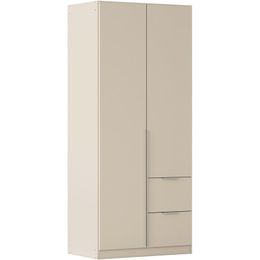 OTTO home Dreht&uuml;renschrank &raquo;Kleiderschrank Schrank Garderobe AGORDO mit Dekor- oder Hochglanzfront&laquo; in zwei Griff-Farben, Breite 91 cm, mit 
