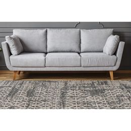 Kayoom Teppich &raquo;Adeon 300&laquo; rechteckig 13 mm H&ouml;he grau Polypropylen B : 160cm 1 Stk., 13mm, L: 230cm