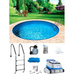 my POOL BWT Rundpool &raquo;POWER&laquo; inkl. Poolroboter POWER ONE4ALL wei&szlig; &Oslash;/B/H/L: 500cm x Breite x H&ouml;he 150cm x L&auml;nge, 28.000 l