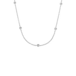 s.Oliver Damen s.Oliver Kette ohne Anh&auml;nger &raquo;, 2034397&laquo; mit Zirkonia (synth.) bunt Silber 925 (Sterlingsilber), L: 45 B: 1mm