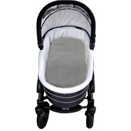 Heitmann Felle Babylammfell &raquo;Einlage - echtes Lammfell&laquo; ideal f&uuml;r Soft-Tragtaschen, Kinderwagen, Buggy, Kinderbett, waschbar grau B/L: 33cm x 73cm Babylammfell