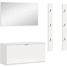 Home Affaire Garderoben-Set &raquo;Trondheim Garderobenset 3-tlg., Breite 130 cm,&laquo; 3 Stk. tlg. wei&szlig; B/H/T: 130cmcm x 193cmcm x 32cmcm