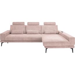 set one by Musterring Ecksofa &raquo;SO 3600, inkl motor. Sitztiefenverstellung, Kopfst&uuml;tzen, Nierenkissen&laquo; Sitzh&ouml;he 42 cm, Federkern, Breite 293 x Tiefe 