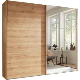 Wiemann Schwebet&uuml;renschrank &raquo;Korfu&laquo; hochwertige Beschl&auml;ge braun Glas, Holzwerkstoff B/H/T: 197,3cm x 217cm x 67cm, T&uuml;ren: 2 Stk.