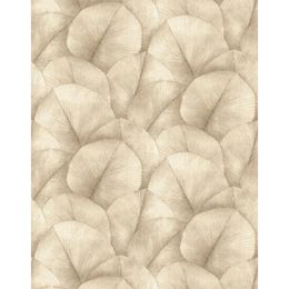 marburg Fototapete &raquo;Botanical Beauty&laquo; botanisch moderne Tapete f&uuml;r Wohnzimmer Schlafzimmer K&uuml;che beige Vlies B/L: 2,12m x 2,7m, Rollen: 1