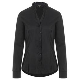 More & More More & More Stretchbluse, R&uuml;schenkragen in black | Gr.: 40