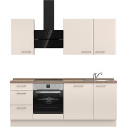 Nobilia K&uuml;chenzeile &raquo;"Laser II", NEU: individuell anpassbar mit gratis Profi-Beratung&laquo; vormontiert, 210 cm breit, optional mit verschiedenen E‐Ger&auml;te-