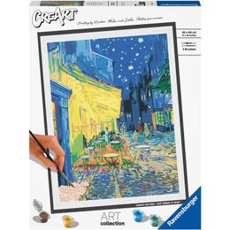Ravensburger Malen nach Zahlen &raquo;CreArt, ART Collection, Caf&eacute; Terrace (Van Gogh)&laquo; Made in Europe bunt Einheitsgr&ouml;&szlig;e
