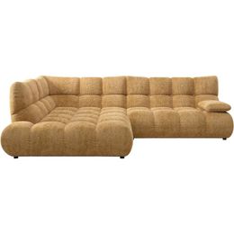 Home Affaire Ecksofa &raquo;Cozy Bubble, mit klappbarer Armlehne, Breite 289 cm&laquo; mit eleganter Steppung, Rundumbezug & weicher Polsterung beige 100% 
