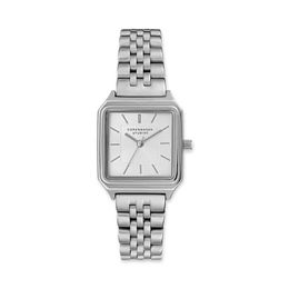 Copenhagen Studios Damen Quarzuhr &raquo;Vintage Square Watch&laquo; Armbanduhr, Damenuhr, Edelstahlarmband, analog Einheitsgr&ouml;&szlig;e