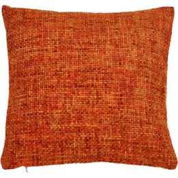 done. Dekokissen &raquo;Twist&laquo; Geflochtene Optik orange Polyester B/L: 45cm x 45cm, 1 Stk.