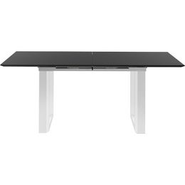 set one by Musterring Esstisch &raquo;New Atlanta&laquo; Platte rechteckig mit schweizer Kante, ausziehbar, Gestell in U-Form schwarz B/H/T: 170cm x 76cm x 90cm, 