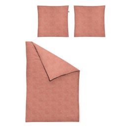 Irisette Bettw&auml;sche &raquo;Verona 8357&laquo; 2 Stk. Hochwertige Premium Bettw&auml;sche rot Mako-Satin, Obermaterial: 100% Baumwolle B/L: 155cm x 220cm, 1 Stk., 1 Stk., Mako-