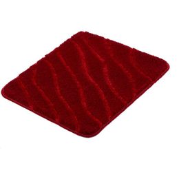 Kleine Wolke Badematte &raquo;Tram, Badvorleger, Badezimmer Teppich&laquo; H&ouml;he 20 mm rutschhemmend beschichtet fu&szlig;bodenheizungsgeeignet Badteppich, modernes Wellen Design, 