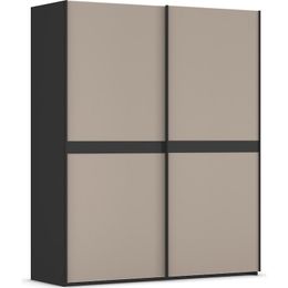 Rauch Schwebet&uuml;renschrank &raquo;Kleiderschrank Schrank Garderobe Schlafzimmerschrank SCALE-LINE&laquo; edle Optik mit Bauchbinde in Korpusfarbe mit Glasfront 