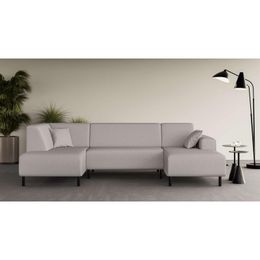 OTTO home Wohnlandschaft &raquo;ARROS U-Form mit Wellenunterfederung, Ma&szlig;e B/T/H: 300/163/81 cm&laquo; incl. Zierkissen, mit Recamiere links/rechts bestellbar, 