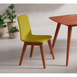Home Affaire Stuhl &raquo;Sandy&laquo; () 2 Stk.mit verschiedenen Stuhlbeinfarben und Farbvarianten, Sitzh&ouml;he 47 cm gr&uuml;n Polyester B/H/T: 47cm x 88cm x 56cm, 2 