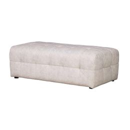 Home Affaire Polsterhocker &raquo;Nosia&laquo; passend zur Serie beige 100% Polyester B/H/T: 120cm x 47cm x 70cm, Samtoptik