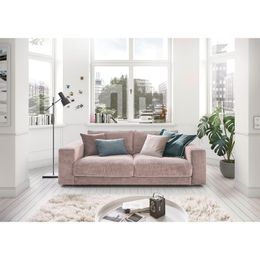 3C Candy 2-Sitzer &raquo;Enisa softig und legeres Big-Sofa, bequem und komfortabel&laquo; Zeitloses und stylisches Loungem&ouml;bel, in Breitcord rosa 88% Polyester, 