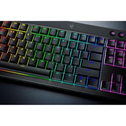 Razer Gaming-Tastatur &raquo;BlackWidow V4 Low Profile HyperSpeed&laquo; (Fn-Tasten Windows-Sperrtaste Ziffernblock) schwarz Hintergrundbeleuchtung