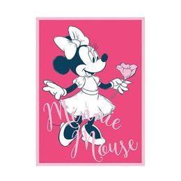 Komar Bild &raquo;Minnie Mouse Girlie&laquo; Disney 1 Stk. tlg. Wandbild zur Dekoration im Kinderzimmer - ohne Rahmen rot Holz, Papier B/H/T: 40cm x 50cm, Disney, 1 Stk