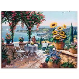 Artland Wandbild &raquo;Momente der Meditation&laquo; Garten 1 Stk. tlg. als Leinwandbild, Poster in verschied. Gr&ouml;&szlig;en gr&uuml;n Leinwand B/H/T: 60cm x 45cm, Leinwandbild 