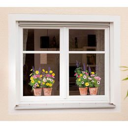 Komar Fensterbild &raquo;Springtime&laquo; 31x31 cm (Breite x H&ouml;he), selbsthaftend bunt Kunststoff B/L: 31cm x 31cm