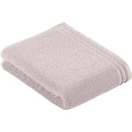 Vossen Badetuch &raquo;Calypso Feeling&laquo; mit schmaler Bord&uuml;re aus 100% Baumwolle, Vegan, einfarbig grau Walkfrottee, Obermaterial: 100% Baumwolle B/L: 67cmx140cm, 1
