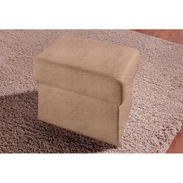 Sit & More sit&more Hocker &raquo;Bellevue&laquo; braun Luxus-Microfaser ALTARA NUBUCK (100% Polyester);SOFTLUX-Kunstleder;NaturLEDER (echtes Rindsleder) B/H/T: 58cm x 45cm 