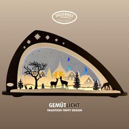 Weigla LED Schwibbogen &raquo;Stille Nacht,&laquo; Erzgebirge garantiert, aus Buchenholz & Acrylglas Holzwerkstoff, Plexiglas B/H/T: 66cm x 33,8cm x 6cm