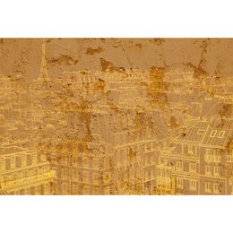 ARCHITECTS PAPER Fototapete &raquo;Atelier 47 View of Paris 1&laquo; Stadt glatt Vlies, Wand, Schr&auml;ge, Decke gelb Vlies B/L: 4m x 2,7m