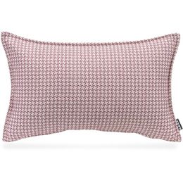 HOCK Dekokissen &raquo;Bobo&laquo; mit Jaquard-Struktur, Kissenh&uuml;lle mit F&uuml;llung, 1 St&uuml;ck lila Baumwolle, Polyester B/L: 30cm x 50cm, 1 Stk.