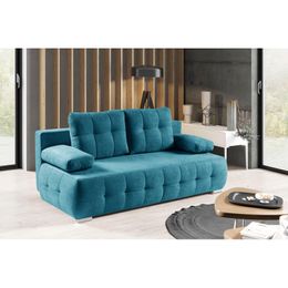 WERK2 Schlafsofa &raquo;Indigo Bettsofa mit Bettkasten, Breite 205cm, hochwertige Verarbeitung&laquo; 2-Sitzer Sofa und Schlafcouch mit Federkern & Bettkasten 