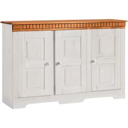 OTTO home Sideboard &raquo;Lisa&laquo; Kommode aus massivem Kiefernholz, in 2 Breiten lieferbar wei&szlig; Massivholz B/H/T: 122cm x 80cm x 35cm