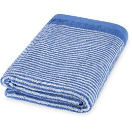 Ross Duschtuch &raquo;schmaler Querstreifen&laquo; aus feinster Baumwolle blau Frottier, Baumwolle B/L: 70cmx140cm, 1 Stk., Frottier