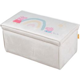 Roba Polsterbank &raquo;Peppa Pig&laquo; mit Aufbewahrungsfunktion - f&uuml;r Kinder grau B/H/T: 57cm x 28cm x 31cm
