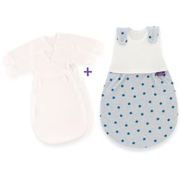 Tr&auml;umeland Babyschlafsack &raquo;3tlg. Set LIEBMICH, Design Sternentraum blau&laquo; blau Bezug: 100% Baumwolle. F&uuml;llung: 70% Polyester, 30% Lyocell (TENCEL ) 56/62