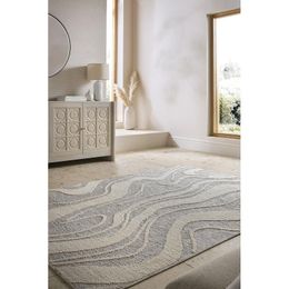 FLAIR RUGS Teppich &raquo;Calder&laquo; rechteckig 9 mm H&ouml;he waschbar, aus recyceltem Material, Wohnzimmer, Schlafzimmer, Esszimmer grau Kunstfaser B : 120cm 1 