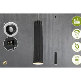 Briloner Leuchten LED Pendelleuchte &raquo;HANG&laquo; LED-Modul 1 Stk. 4,5x20,5 cm, Esszimmer, Wohnzimmer, Schlafzimmer 1, &Oslash; 4,5cm H: 160cm, 1 Stk.