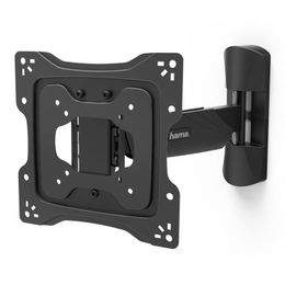 Hama TV-Wandhalterung &raquo;Wandhalterung (schwenkbar, neigbar,19"-48", VESA 200x200)&laquo; bis 122 cm Zoll mit Diebstahlschutz schwarz Stahl Einheitsgr&ouml;&szlig;e