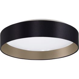 OTTO home LED Deckenleuchte &raquo;Merryn&laquo; LED-Modul 1 Stk. Neutralwei&szlig; Warmwei&szlig; Deckenlampe &Oslash;38 x H9 cm mit Textil-/Stoffschirm, CCT, Fernbedienung schwarz