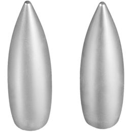 Liedeco Gardinenstangen-Endst&uuml;ck &raquo;Bullet&laquo; f&uuml;r Gardinenstangen &Oslash; 16 mm silber 2 Stk.