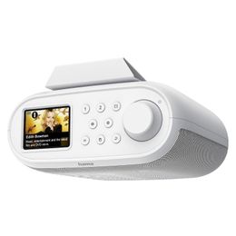 Hama Digitalradio (DAB+) &raquo;DAB-Radio (mit Bluetooth, Digitalradio, FM/DAB plus, Radiowecker)&laquo; ( 5 W) Unterbauradio mit Montagematerial wei&szlig; Radiowecker mit 