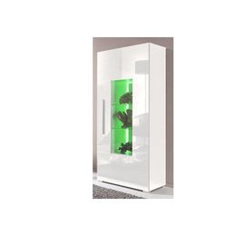 Vitrine &raquo;Aqua&laquo; H&ouml;he 147 cm wei&szlig; B/H/T: 60cm x 147cm x 37cm, T&uuml;ren: 1 Stk.